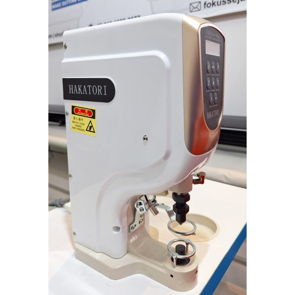 MESIN RIVET SERVO SNAP BUTTON / MESIN PASANG KANCING HAKATORI 818 ...