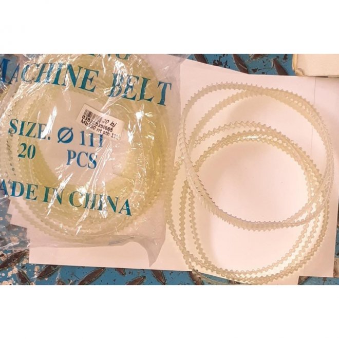 TIMING BELT / TALI DINAMO MESIN JAHIT TRADISIONAL / V BELT MB350 PUTIH ...
