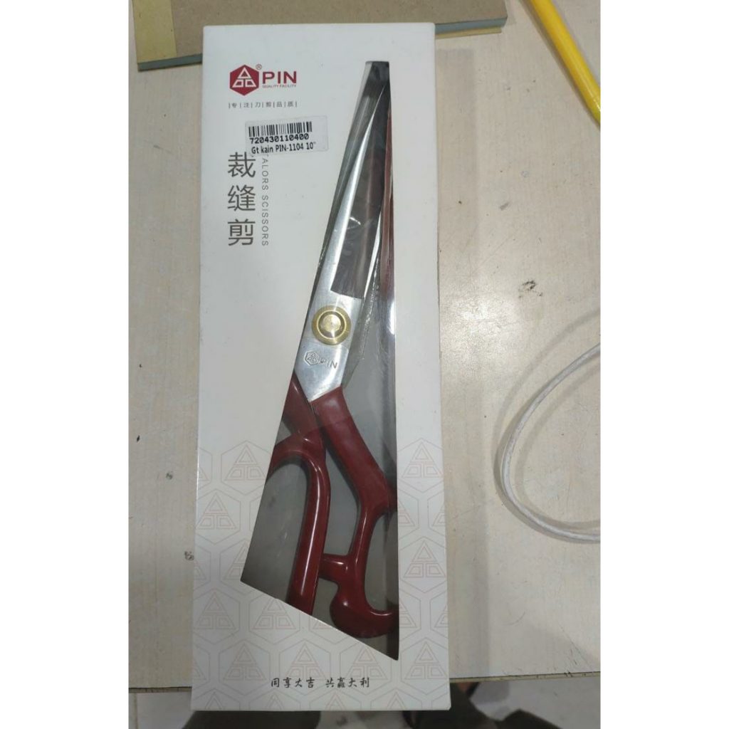 GUNTING KAIN JAHIT BAJA PROFESIONAL TAJAM PIN 1104 10 INCH - Toko Mesin ...