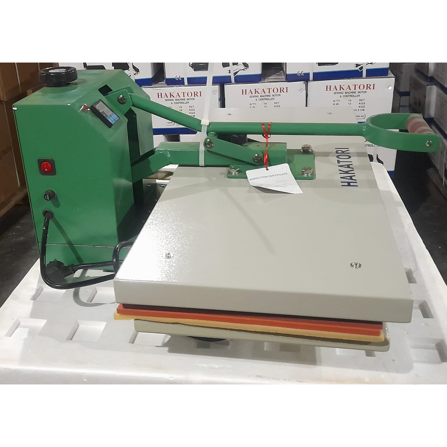 MESIN PRESS KAOS - HEAT PRESS MACHINE HAKATORI UKURAN 82 x 32 / 82x32 ...
